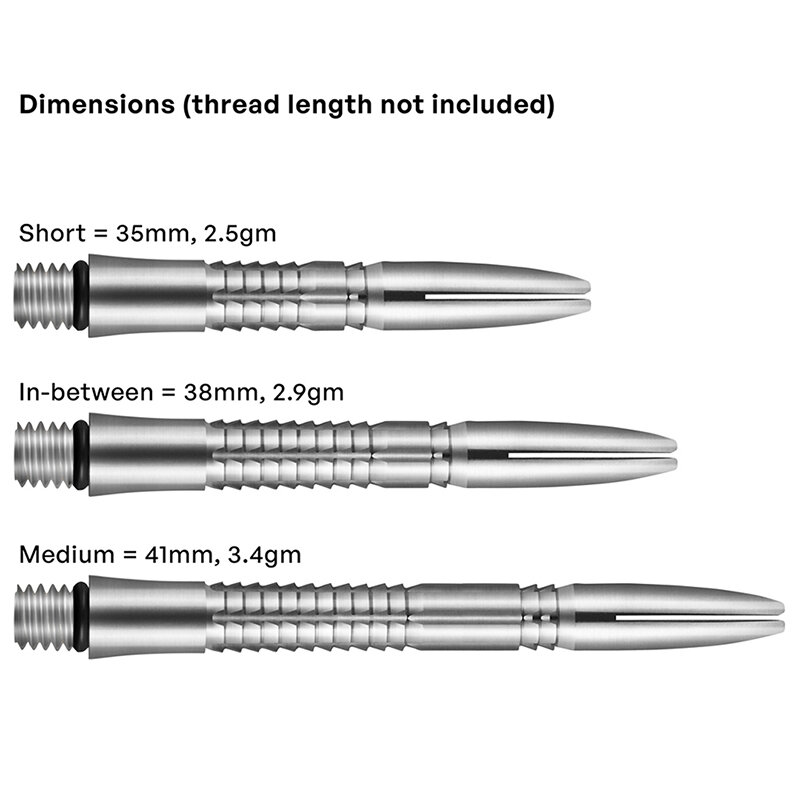 Shot Dart Mako Titanium Shaft Shafts Dartshaft S Kurz